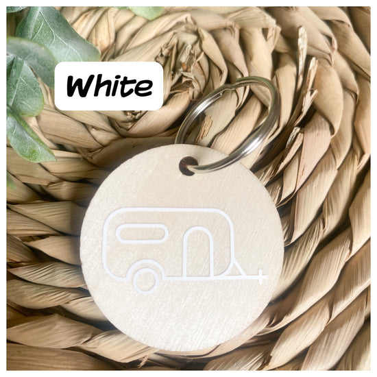 Caravan Wooden Keyrings – Flo & Co Trading